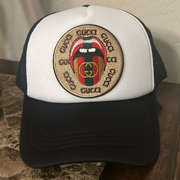 Accessories | Gucci Logo Gg Trucker Hat | Poshmark